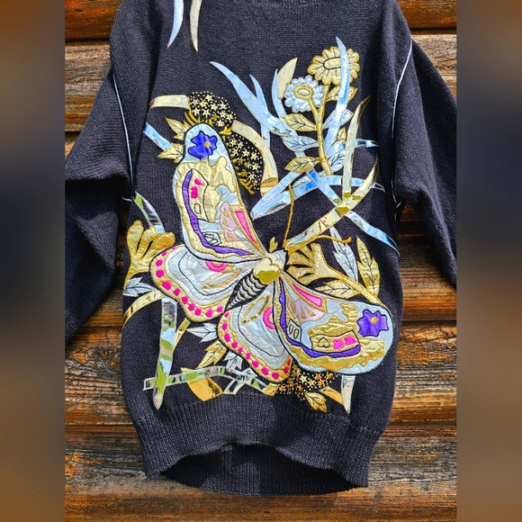 Bonnie Boerer | Sweaters | Vintage Rare 987 Couture Bonnie Boerer Huge ...